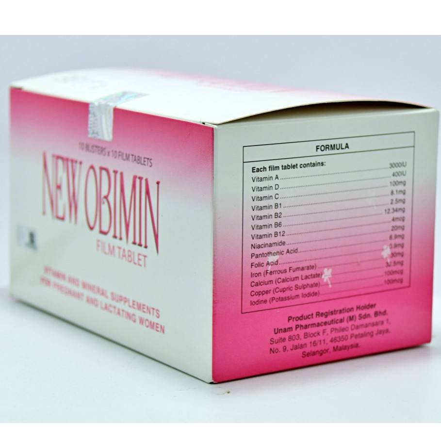 New Obimin 10 blister x 10 film tablet (EXP:4/2024) | Shopee Malaysia