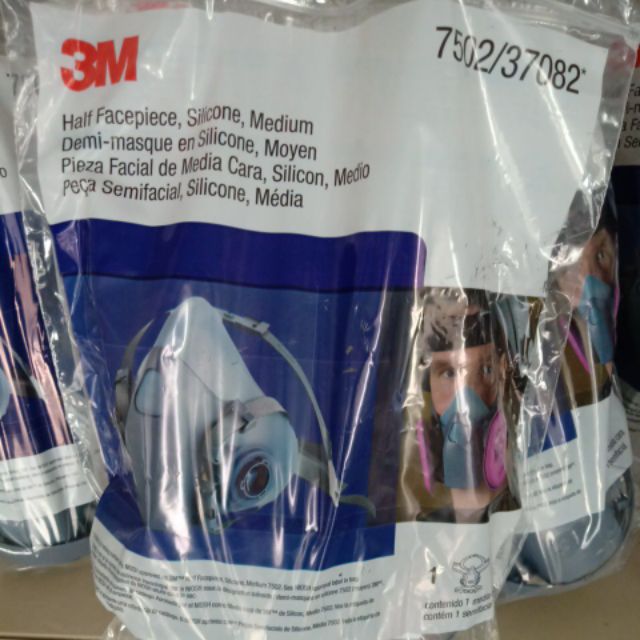 3M 7502 MEDIUM SIZE Half Mask Respirator (NO CARTRIDGE, ONLY MASK ...