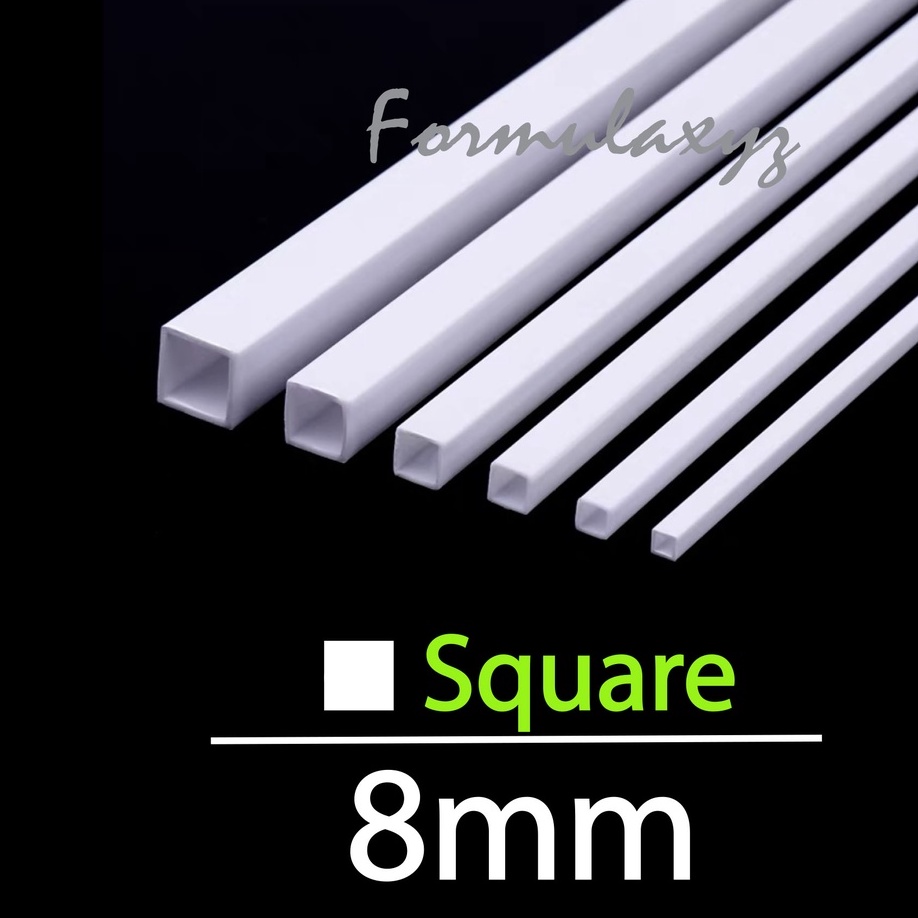 PVC Pipe Tube/ABS Tube Model Material (ROUND/SQUARE) 1/1.5/2/3/4/5/6/8 ...
