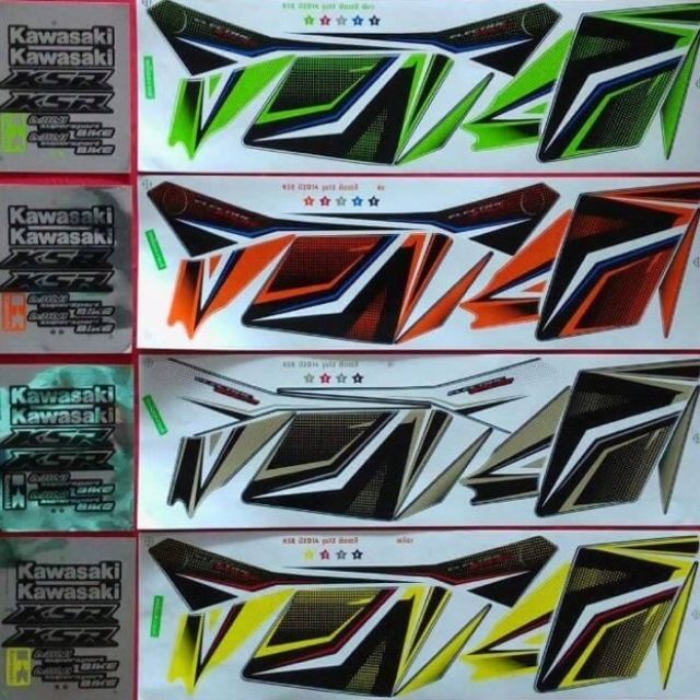 kawasaki ksr decal /sticker | Shopee Malaysia