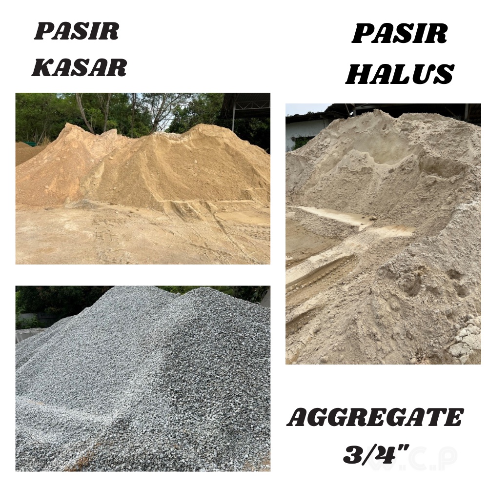 Coarse/ fine sand/ aggregate 3/4/ Pasir Kasar/Halus/ Batu 3/4 {1KG per ... Coarse/ fine sand/ aggregate 3/4/ Pasir Kasar/Halus/ Batu 3/4 {1KG per ...
