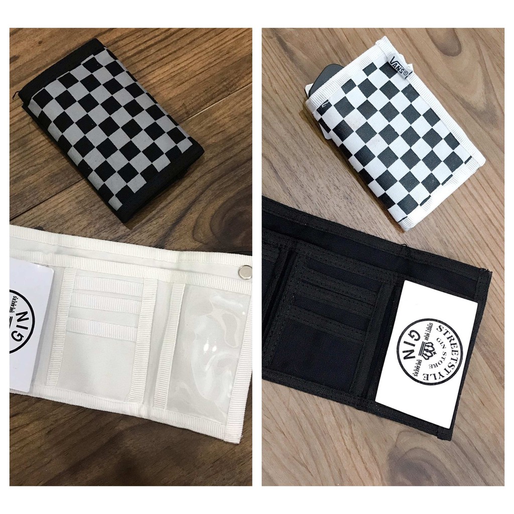 Vans unisex Style Checkered Wallet - Real Photo (gin store) | Shopee ...