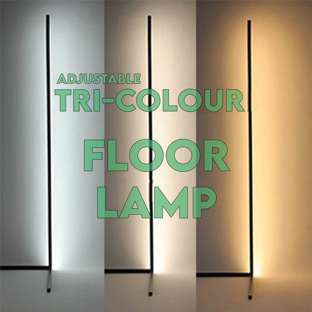 READYSTOCK Nordic LED Corner Floor Lamp Ikea 150cm Adjustable Dimmable ...