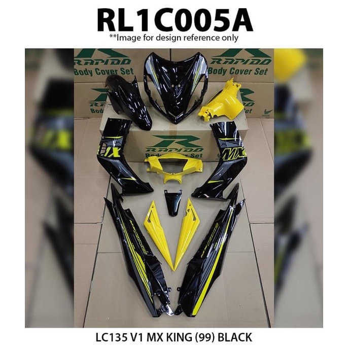 Ready Stock Yamaha LC135 V1 LCV1 Mx King Sticker Tanam Coverset Rapido ...