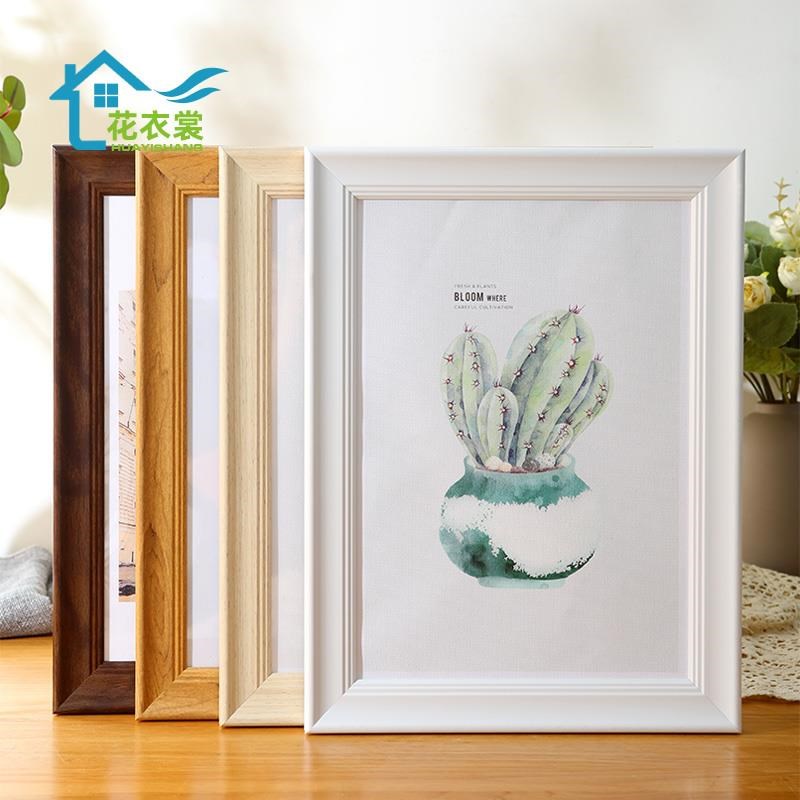 Bingkai gambar besar retro Amerika menggantung bingkai foto dinding dipasang A3 empat 4k terbuka ...