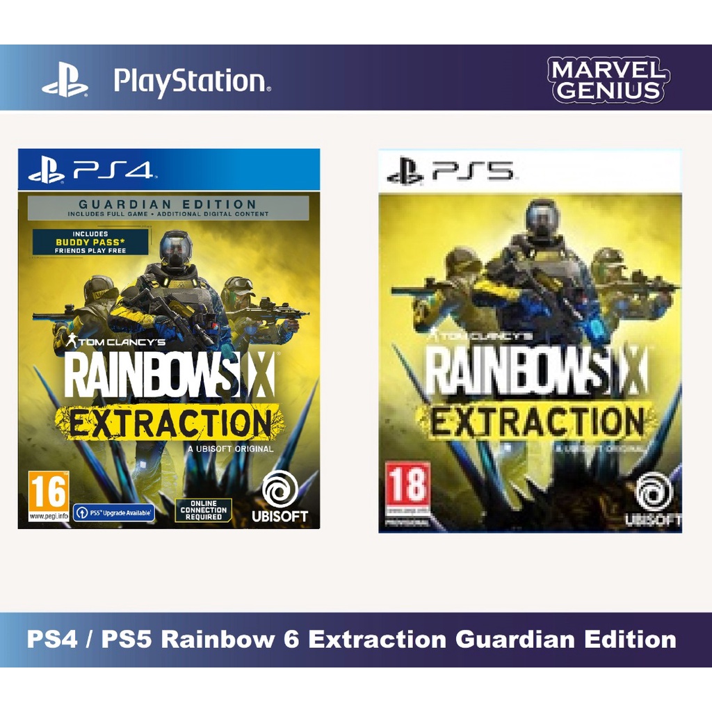 PS4 I PS5 GAME Tom Clancy's Rainbow Six Extraction Guardian Edition ...