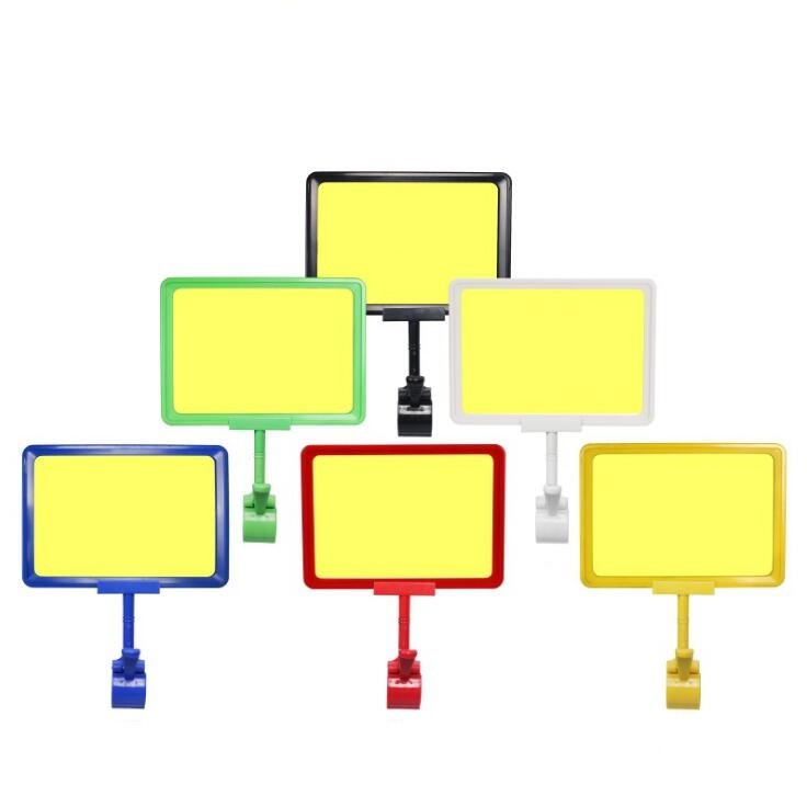 1 Pcs Price Tag Pop Shelf Clip Rotatable Poster Display Board ...