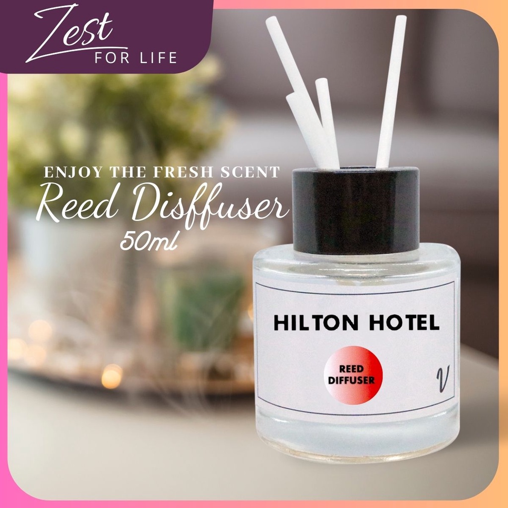 Hilton Hotel Reed Diffuser 50ml Air Freshener Home Perfume Room ...
