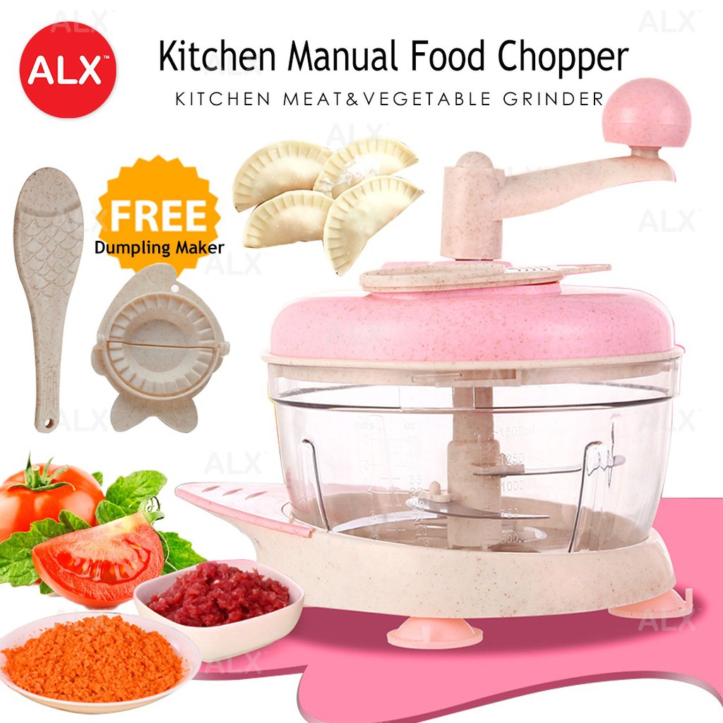 ALX Swift Chopper Spinner Manual Food Meat Vegetable Fruit Blender ...