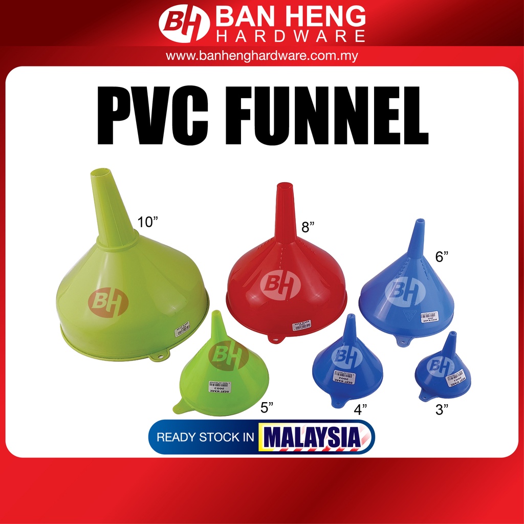 PVC FUNNEL 3" / 4" / 5" / 6" / 8" / 10" | Shopee Malaysia