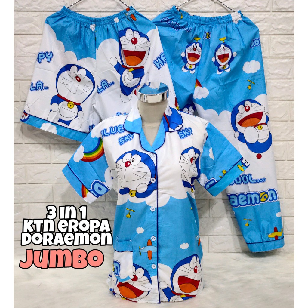 SEASON IND 3in1/ Pajamas Adult Women's Sleepwear Doraemon/L Fit to XL ...
