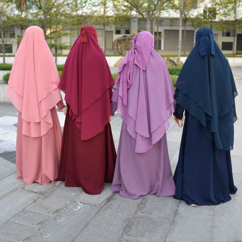 KHIMAR LABUH KHIMAR 1 2 3 LAYER by NIQAVIE | Shopee Malaysia