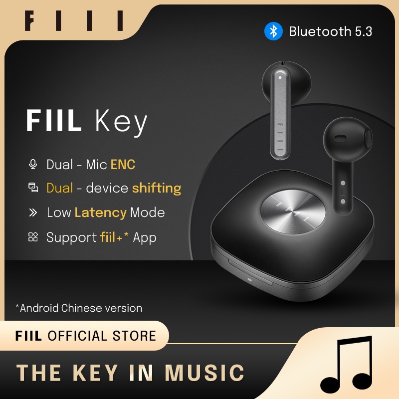 FIIL Key Latest Bluetooth 5.3 Headphones TWS Wireless Earbuds Support ...