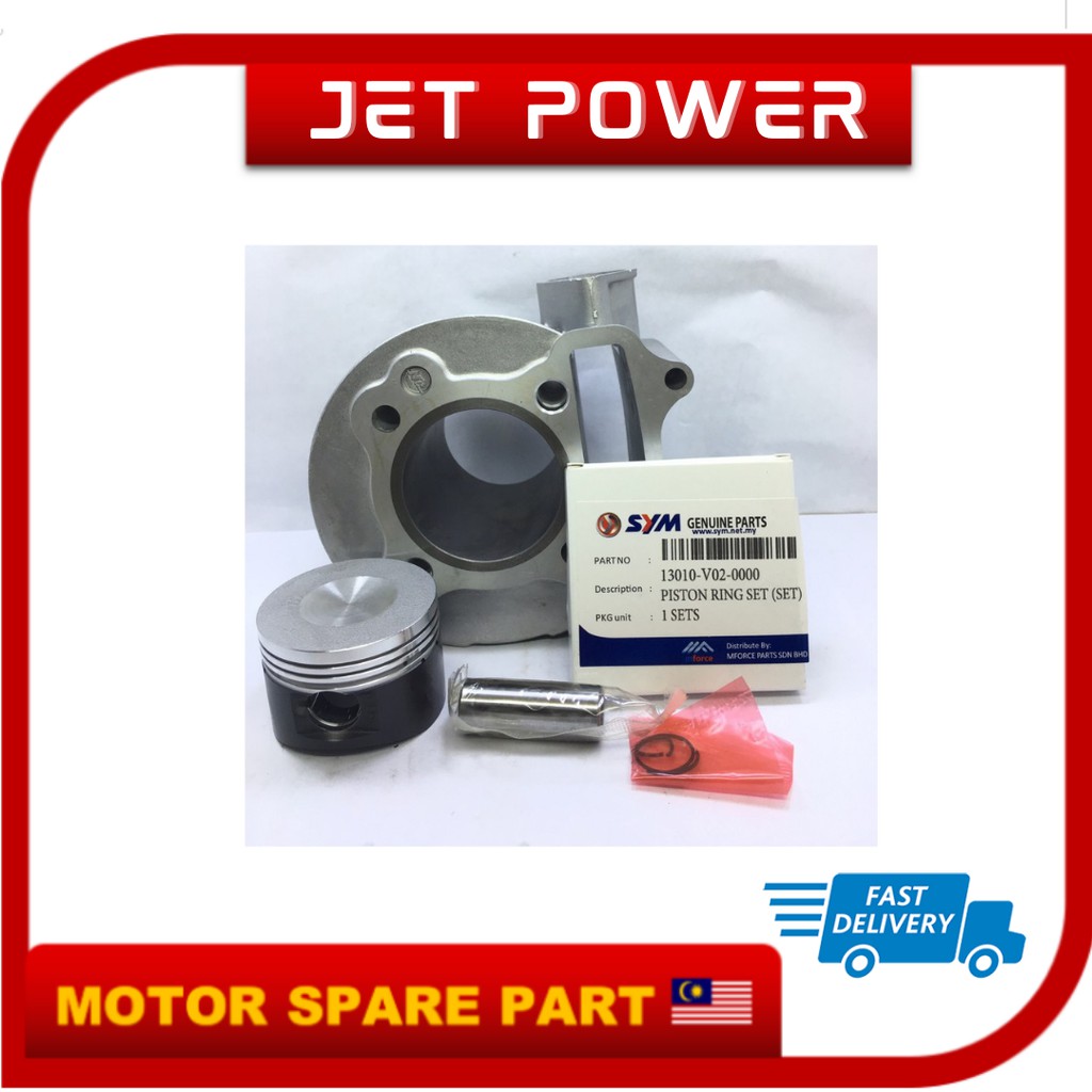 (100% ORIGINAL) SYM JET POWER CYLINDER BLOCK ASSY BLOK SET KIT PISTON ...