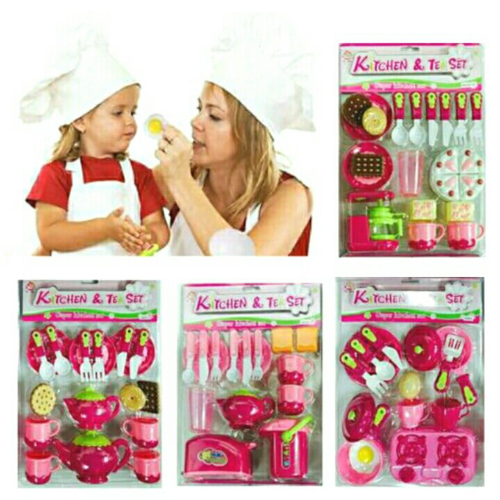 [CLEARANCE] Kids Cooking Kitchen Tea Utensils Toy Set | Shopee Malaysia