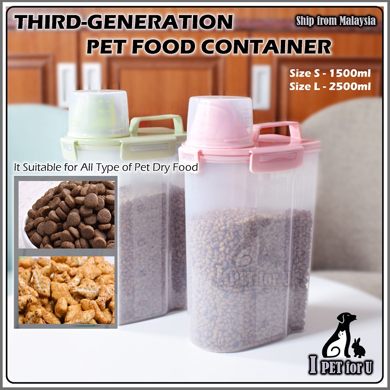 Large Volume Pet Food Storage Dispenser Pet Food Container Bekas ...