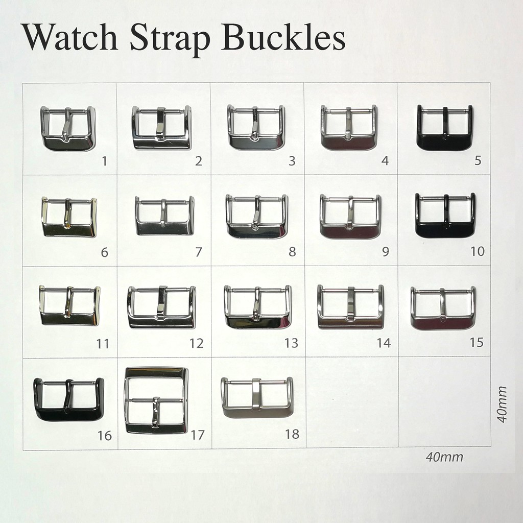 Stainless Steel Watch Strap Pin Buckle 18mm 20mm 24mm 25mm Buckles ...
