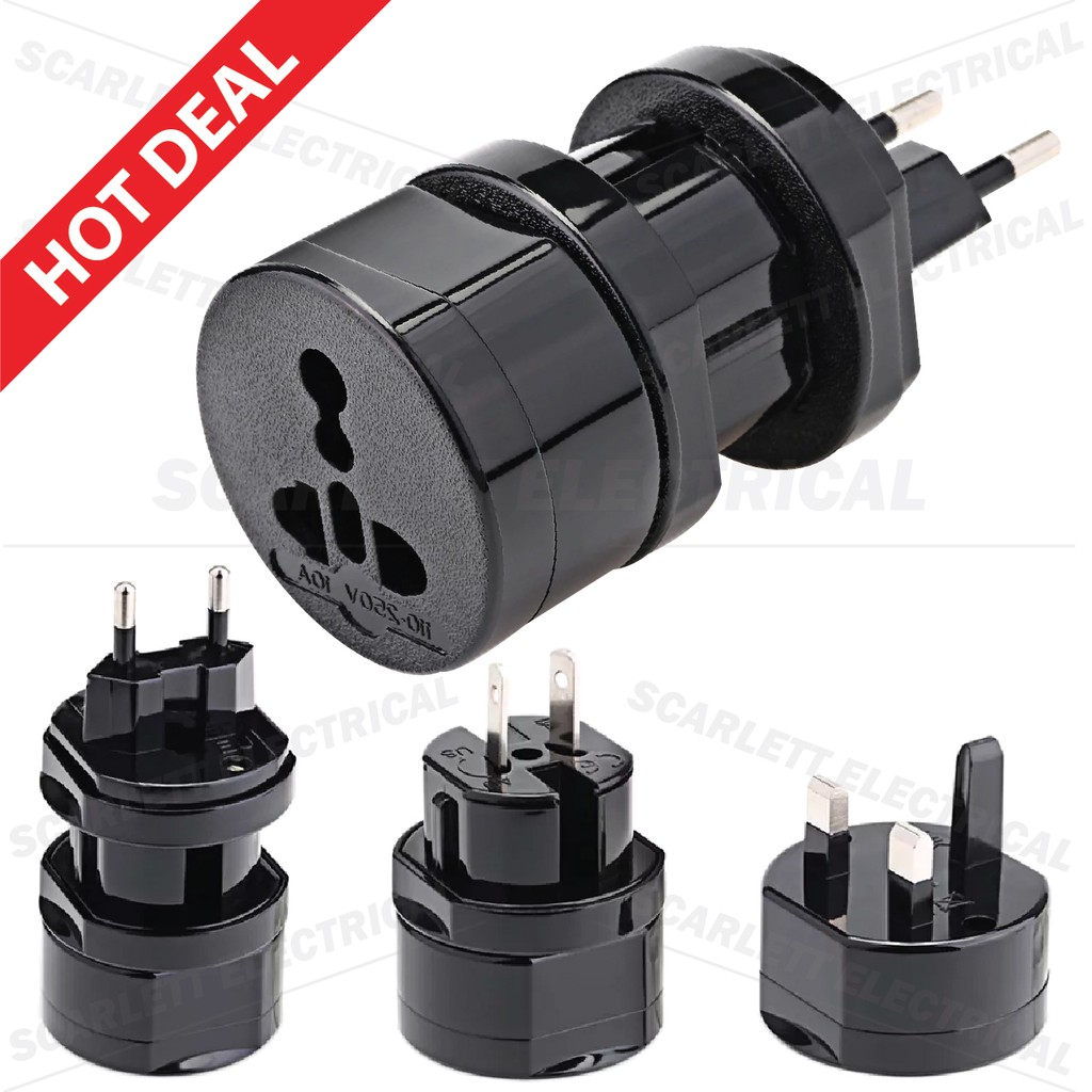 Universal Travel Adapter Multisocket Power Plug All-In-One (ROUND)/Plug ...