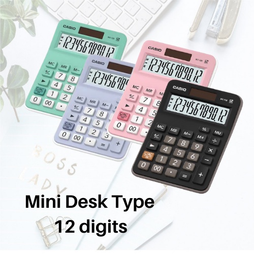 Casio MX-12B 12 Digit Calculator (2 Way Power) 100% Original Kalkulator Matematik Digit Kira ...