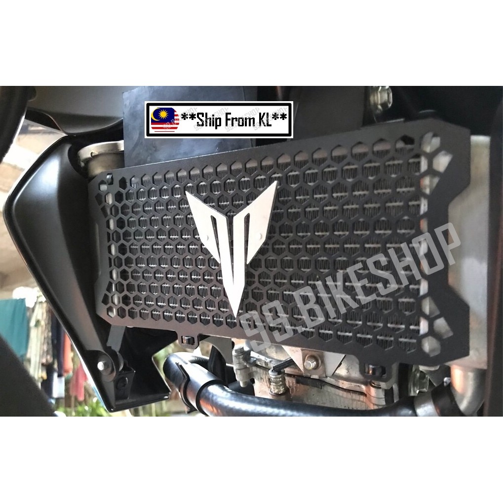 Motorcycle MT15 Stainless Steel Radiator Grille Protective Cover Grill ...