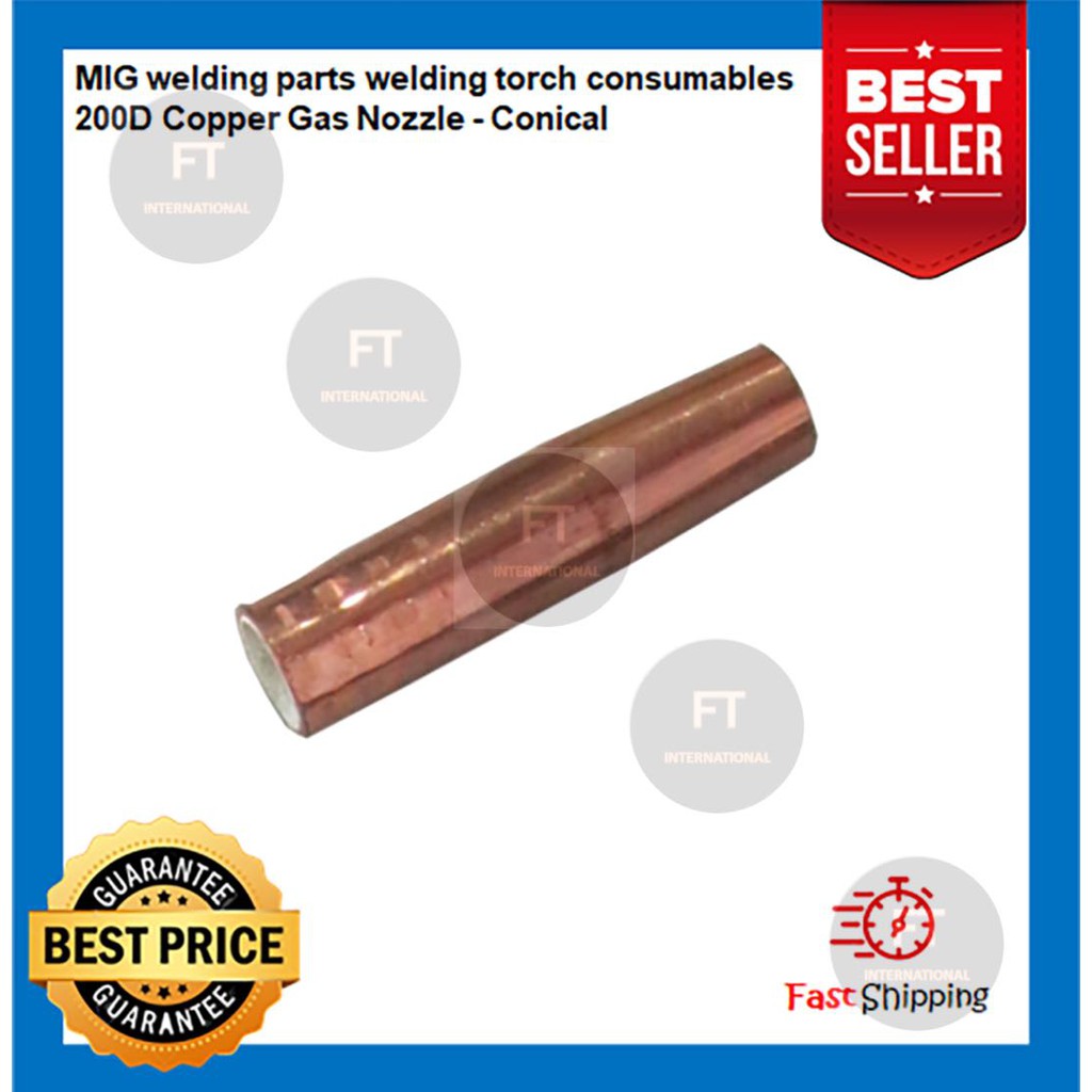 Austweld 200D Copper Gas Nozzle - Conical | Shopee Malaysia