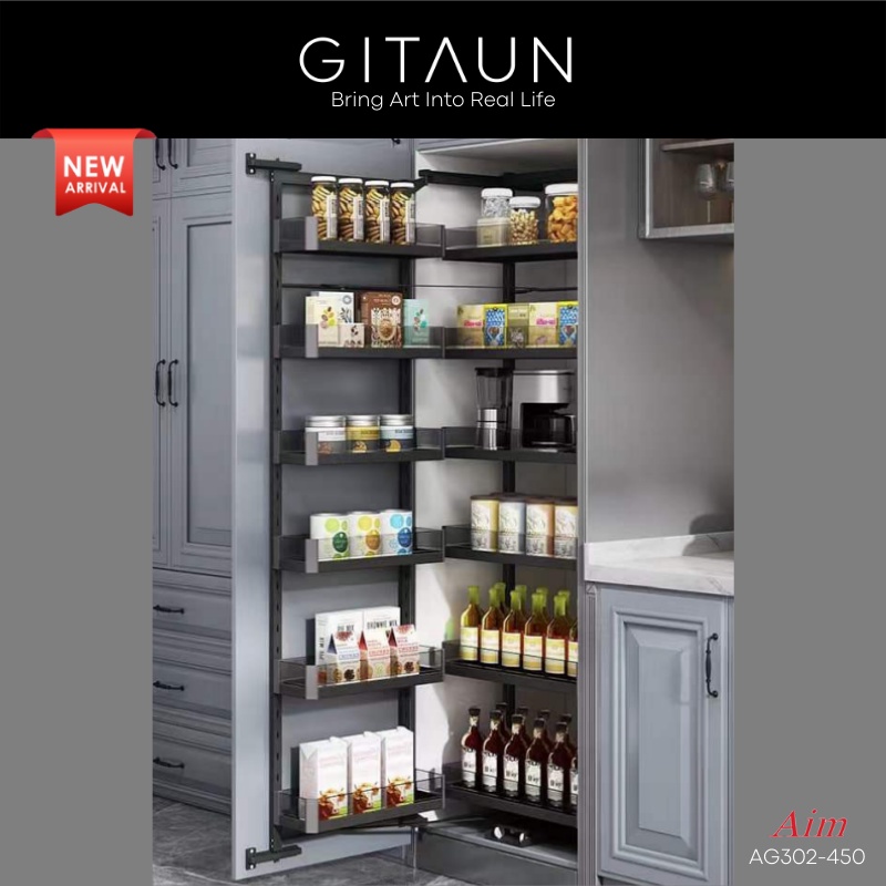 [AIM] Aluminium Pull Out Kitchen Accessories / Pull Out Basket ...