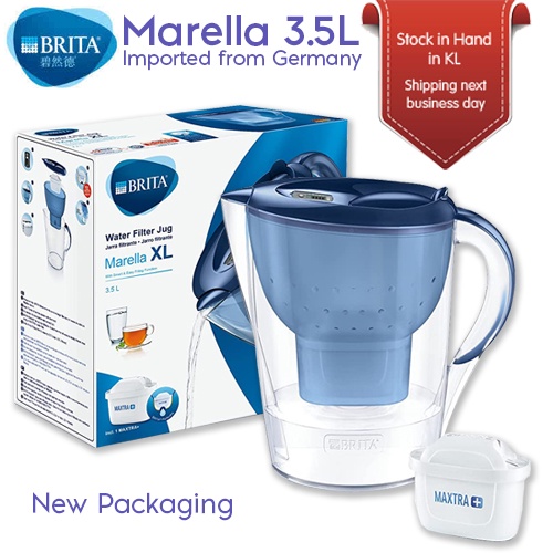 BRITA Marella XL 3.5L Water Filter Jug with 1 Maxtra cartridge | Shopee ...