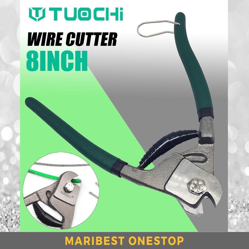 8" (200mm) HEAVY DUTY Steel Wire Cutter Pemotong Wayar Tali Besi Steel ...