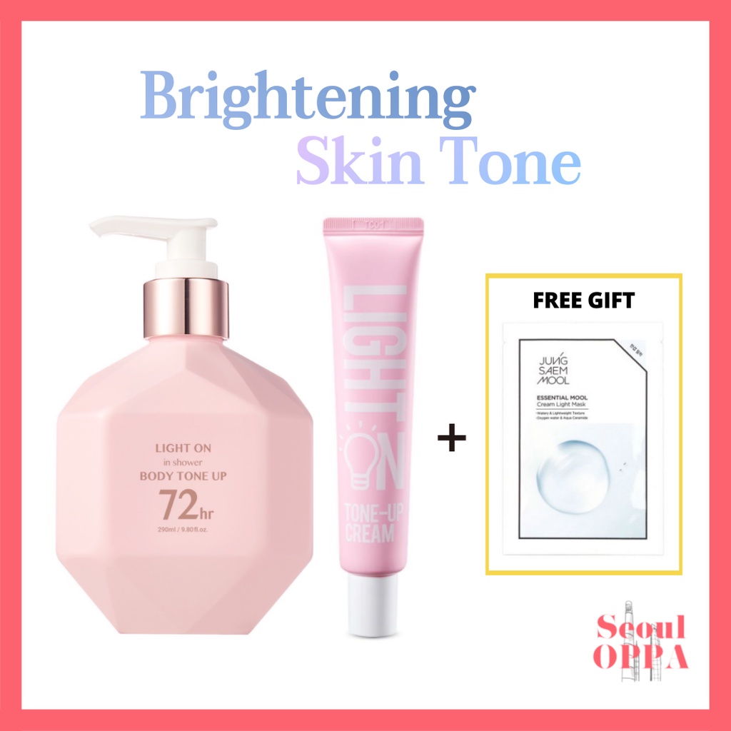 [BOM] Light On Facial and In Shower Body Tone Up Cream Underarm ...