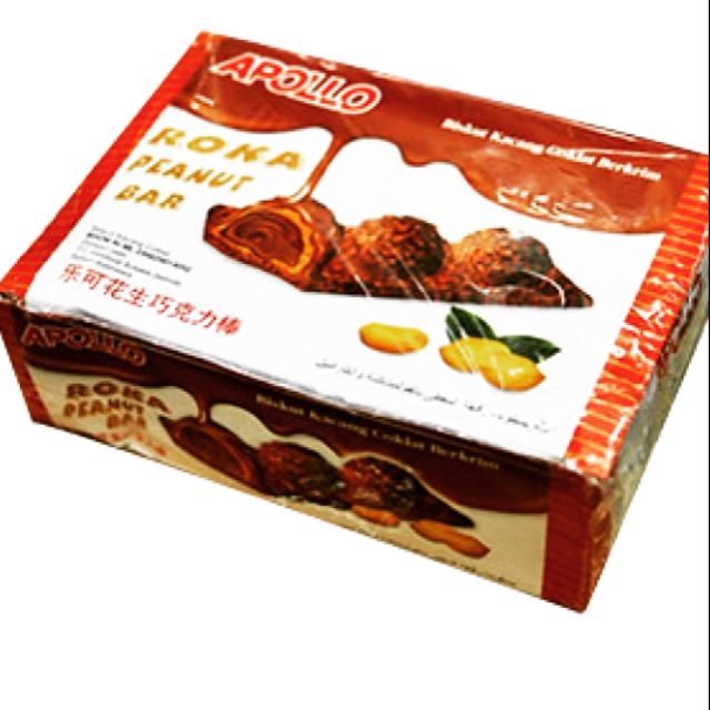 Apollo Roka Peanut Bar (24pcs x18g per box) | Shopee Malaysia