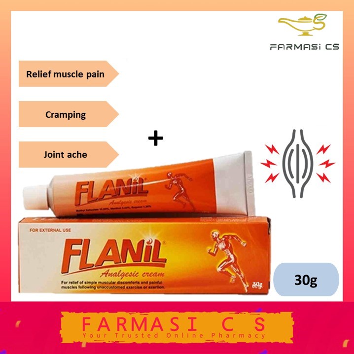 Flanil Analgesic Cream 30g EXP:06/2025 [ Relief muscle pain ] | Shopee ...