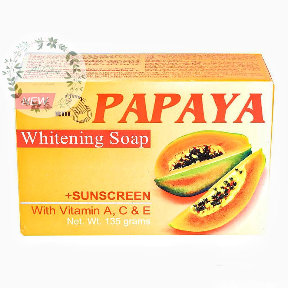 ORIGINAL NEW RDL PAPAYA WHITENING SOAP / SABUN BETIK (135 g) | Shopee ...