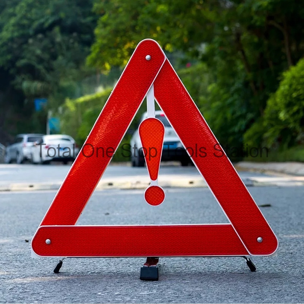 CAR Early Warning Device Triangle Sign Reflective Triangle Car Safety ...