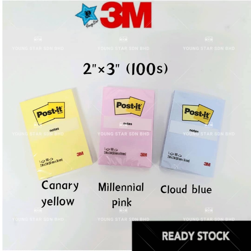 3M Post-it Classic Notes 2x3 - (100s) | Shopee Malaysia