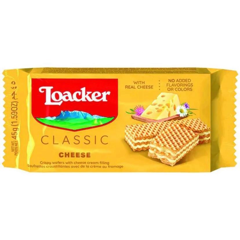 Loacker Wafer 45 grams Cheese Wafer Milk | Shopee Malaysia