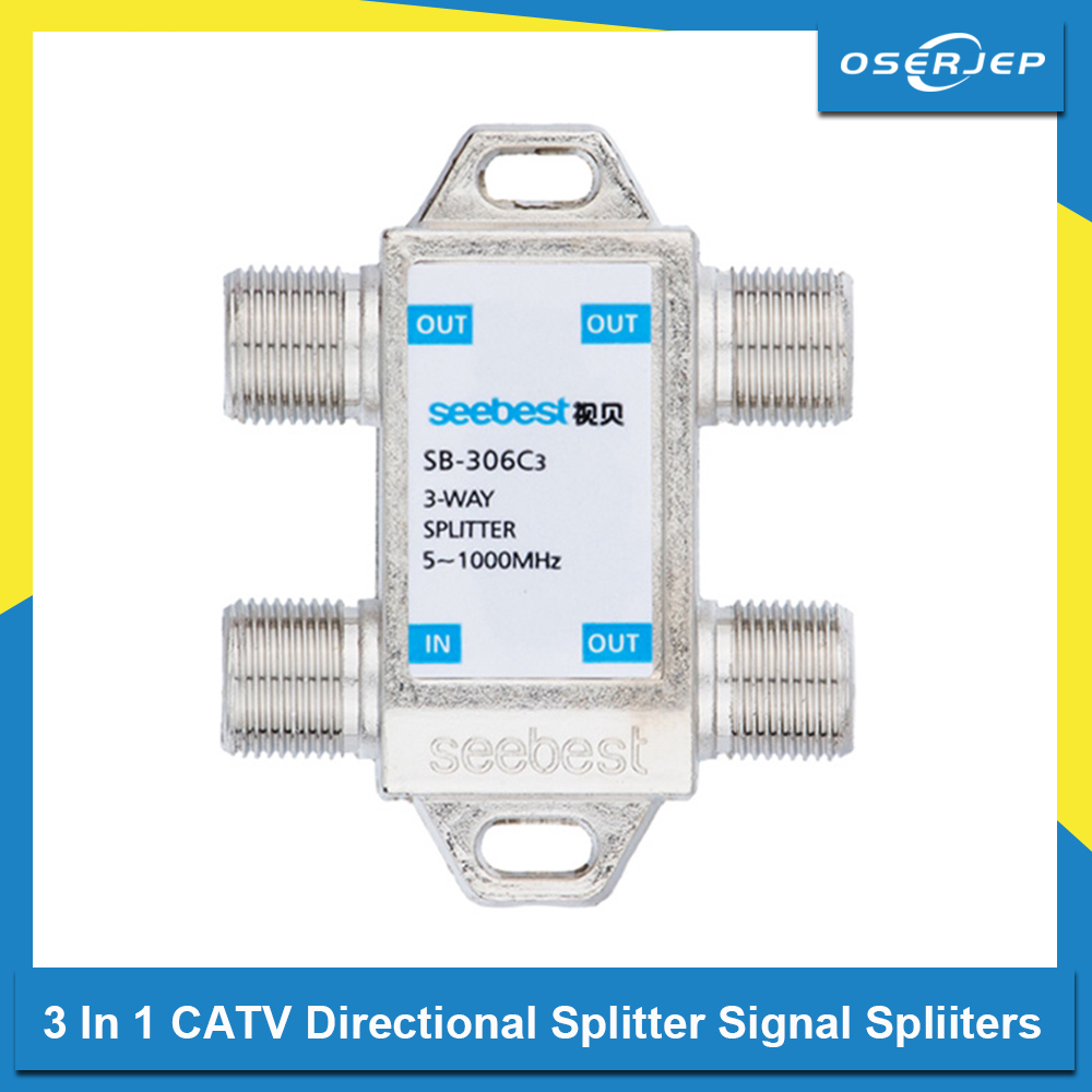 New 3 In 1 CATV Directional Splitter DiSEqC Receiver Satellite Signal ...