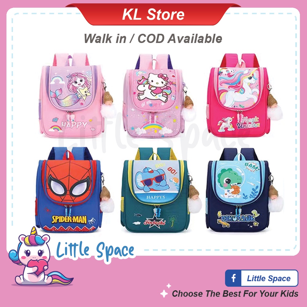 School Bag Kids Kindergarten Bag Paw Patrol Spiderman Beg Sekolah Kanak ...