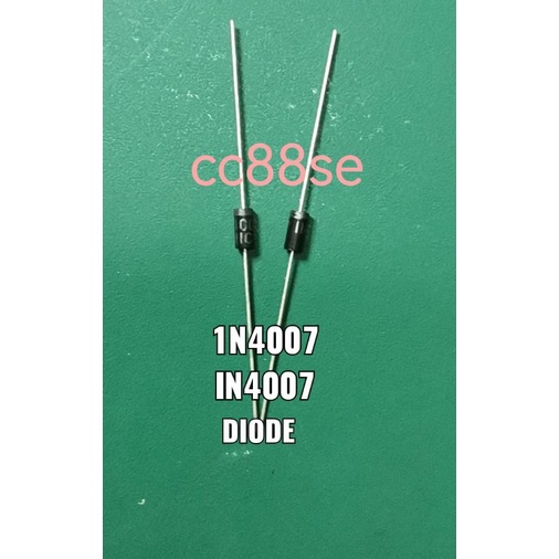 1N4007 IN4007 DO-41 SILICONE RECTIFIERS DIODE | Shopee Malaysia