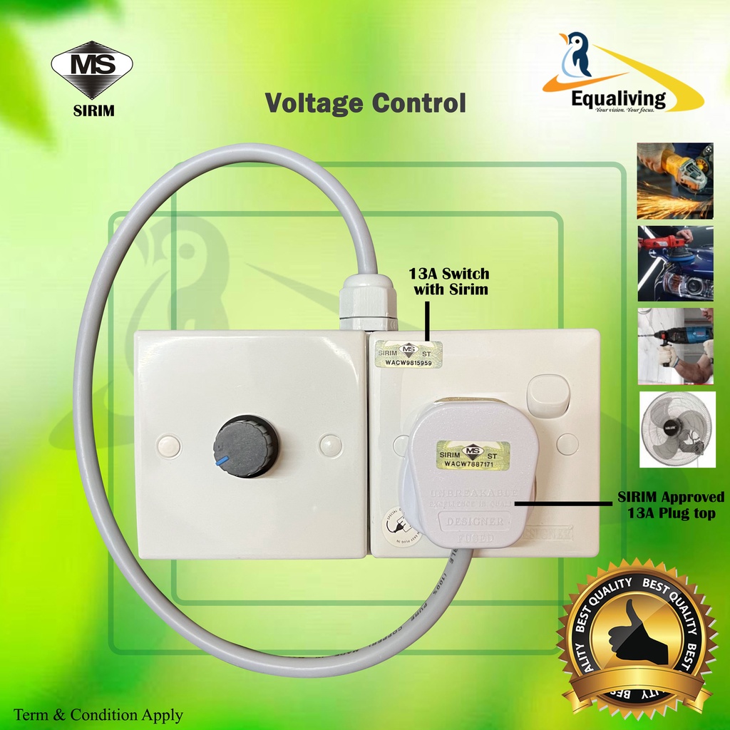 [100 Pure Copper] Voltage Control Grinder Speed Controller Kelajuan Motor Grinder 2000w Scr