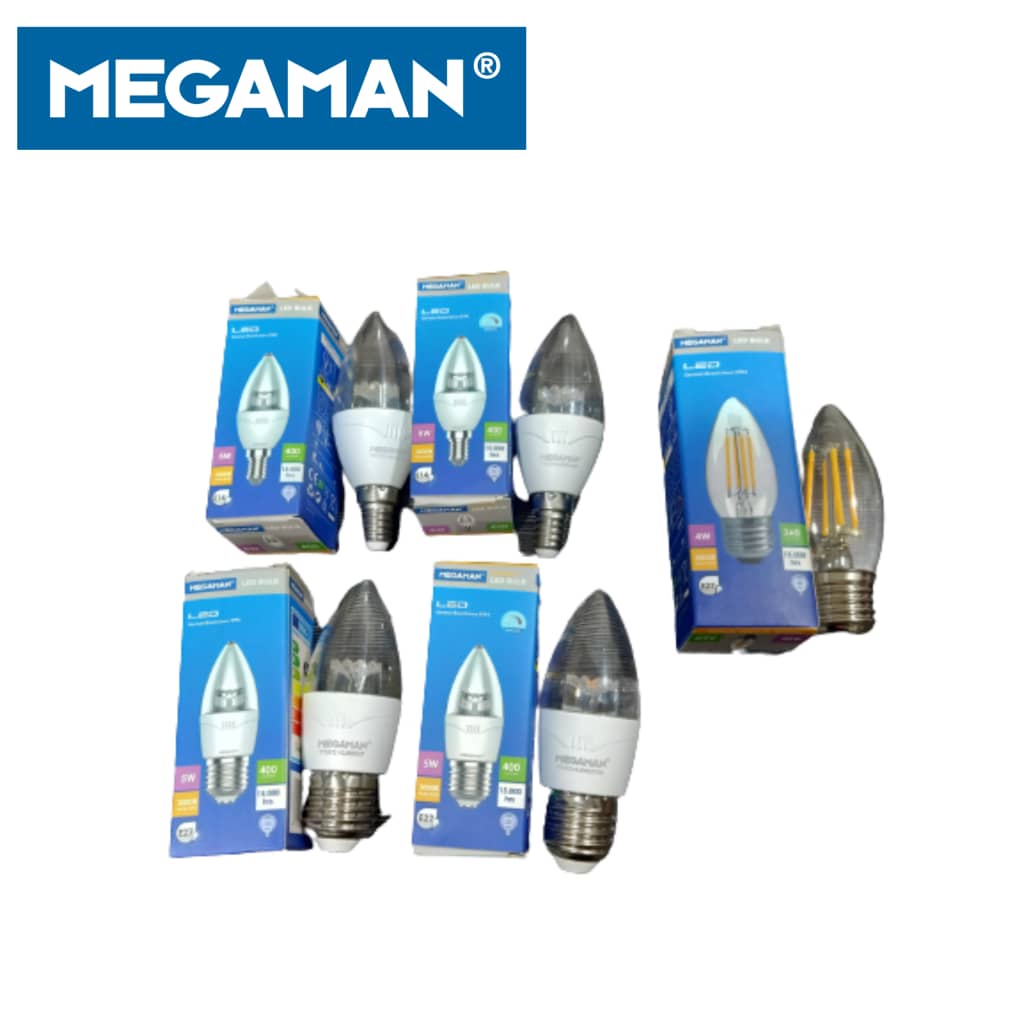MEGAMAN C35 4W/5W LED CANDLE BULB E14/E27 | Shopee Malaysia