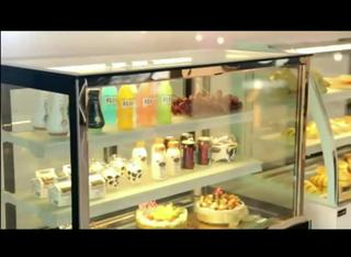 Not Cold Ready Stock Cake Fresh Table Top Showcase Display Glass ...