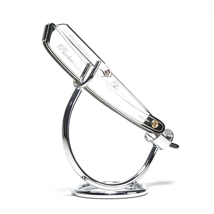 Parker SRX Stainless Steel Straight Razor+Razor Holder (Retro Old ...