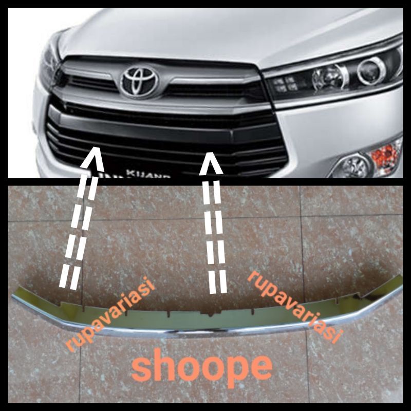 List lis radiator grill grille Front bumper toyota inova innova innova ...