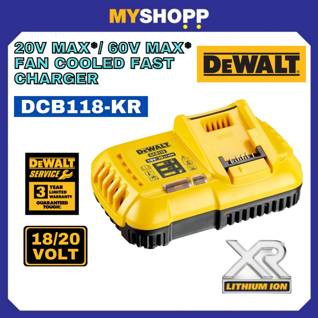 DEWALT DCB118-KR 18V ~ 54V/ Fast Charger Battery Charger/ PENGECAS ...