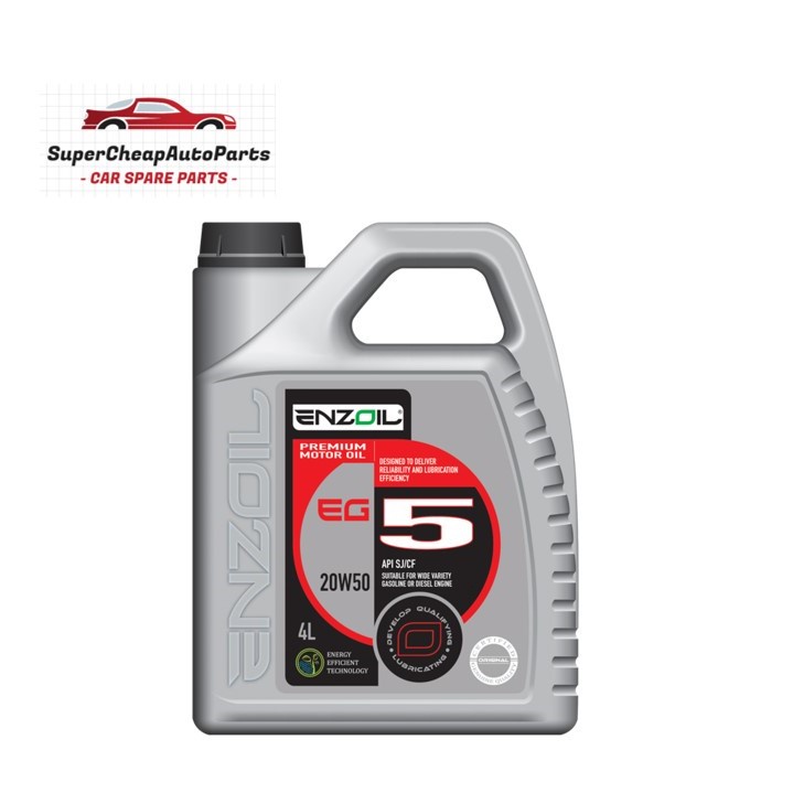 ENZOIL ENGINE OIL EG5 SAE 20W50 API SJ/CF 4L LITER | Shopee Malaysia