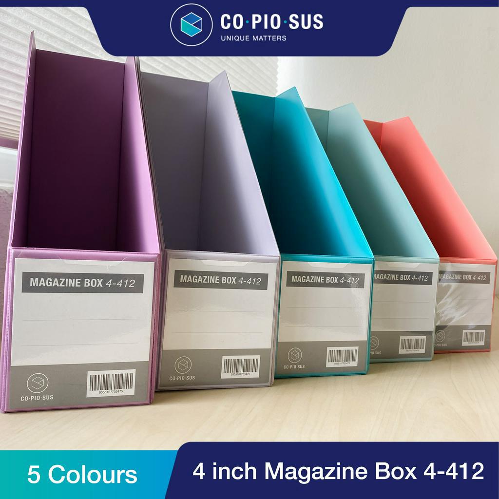 COPIOSUS [Limited!] 4 & 5 inches PVC Magazine Box File 4/5-412 Vertical ...