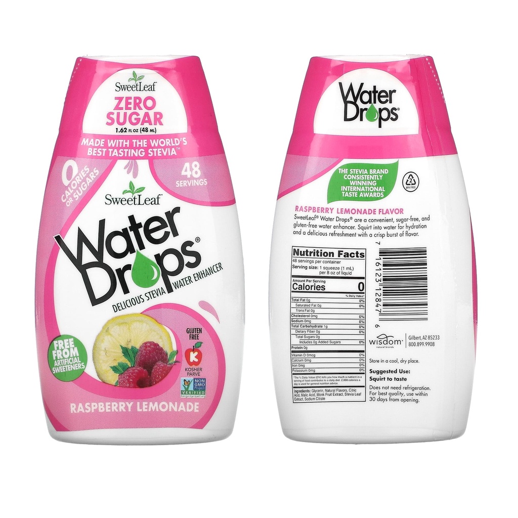 Wisdom Natural SweetLeaf Water Drops Delicious Stevia Water Enhancer ...