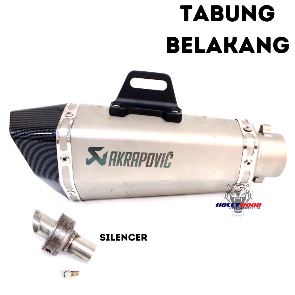 EXHAUST FULL SYSTEM AKRAPOVIC YAMAHA R15 DAN MT15 / RACING KNALPOT AKRA ...