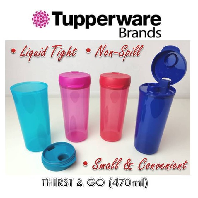 Thirst n Go Tupperware 470ml Botol Air Fliptop Tupperware | Shopee Malaysia
