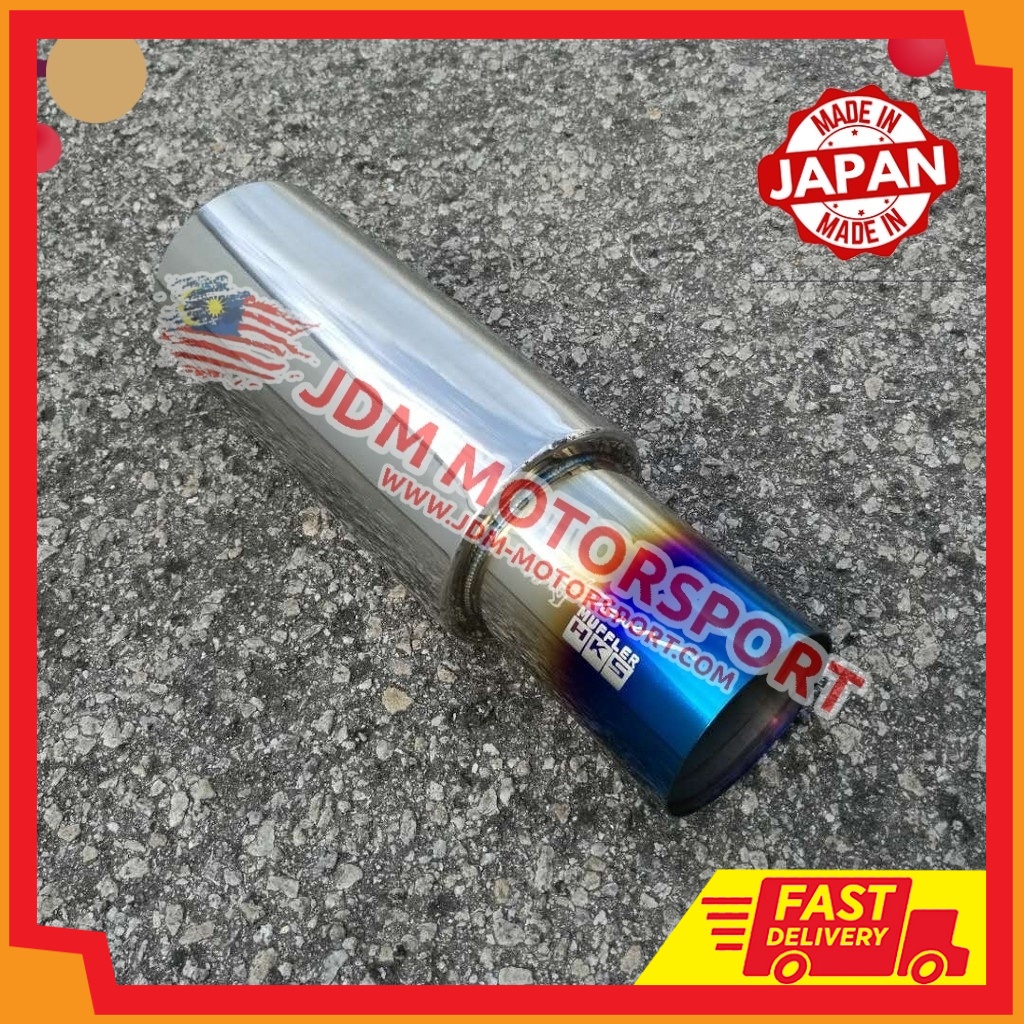 HKS HI-POWER Ekzos Muffler Titanium 5" Body Bunyi Garangg | Shopee Malaysia